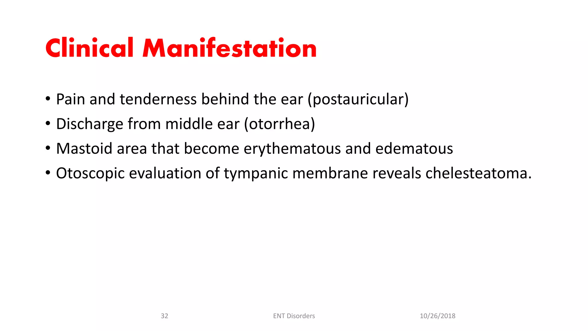 Ent disorders | PPTX