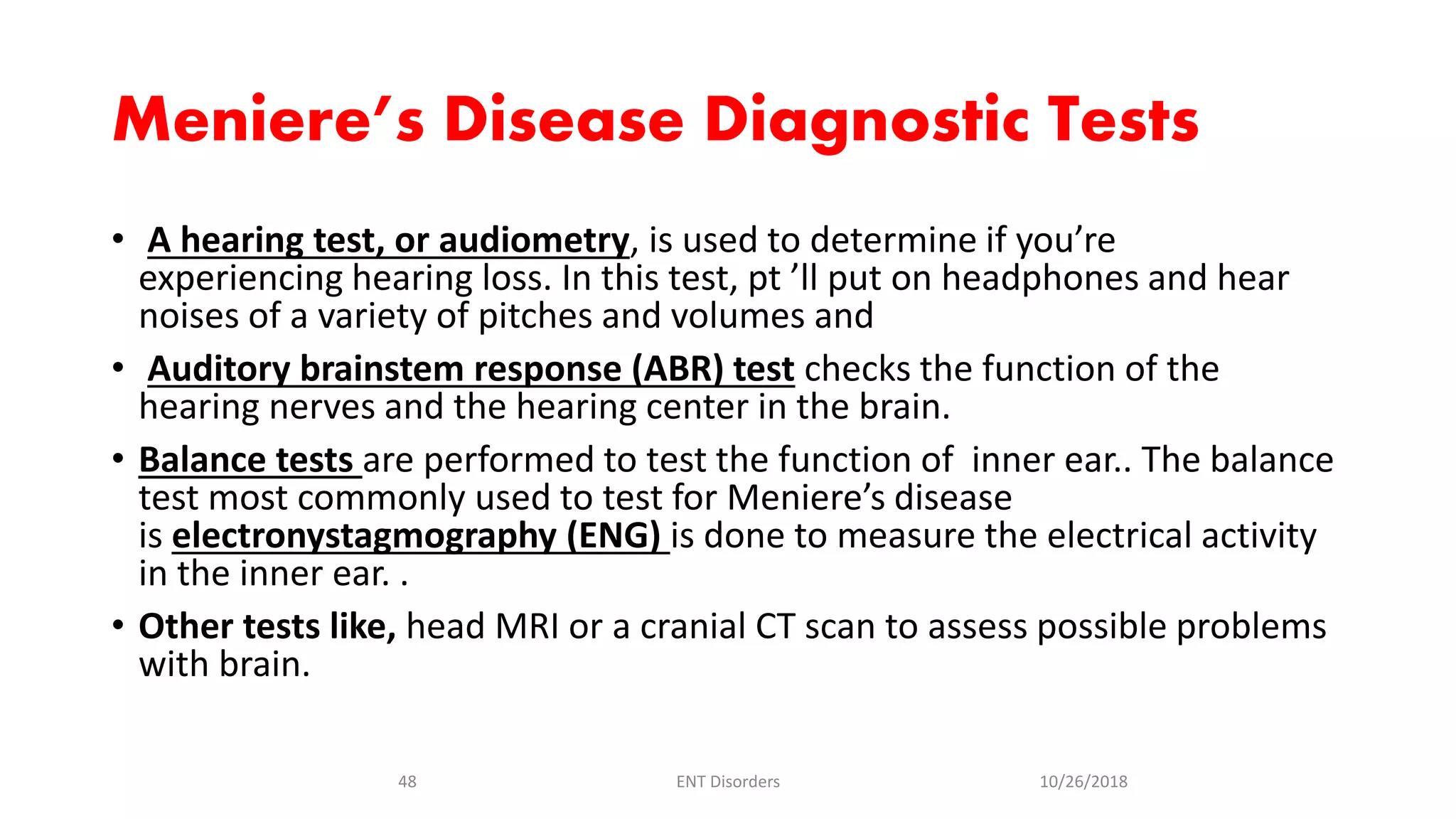 Ent disorders | PPTX