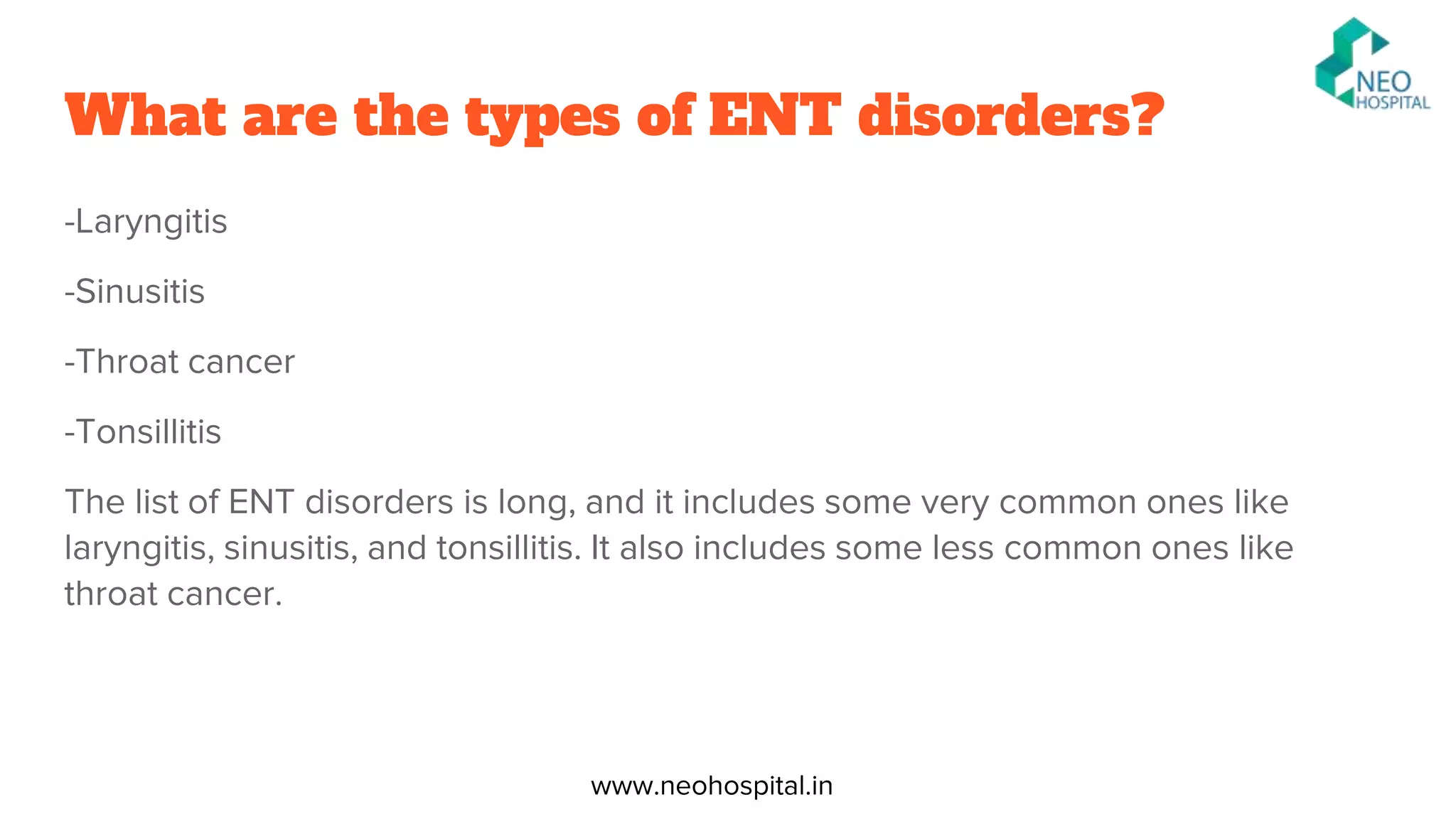 ENT Disorder and Treatment | PPTX