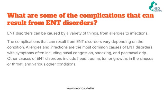ENT Disorder and Treatment | PPTX | Ear, Nose and Throat Conditions ...