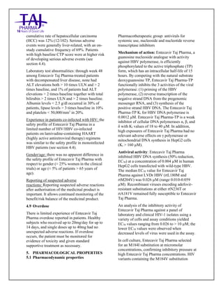 Entecavir Tablet USP Taj Pharma SmPC | PDF