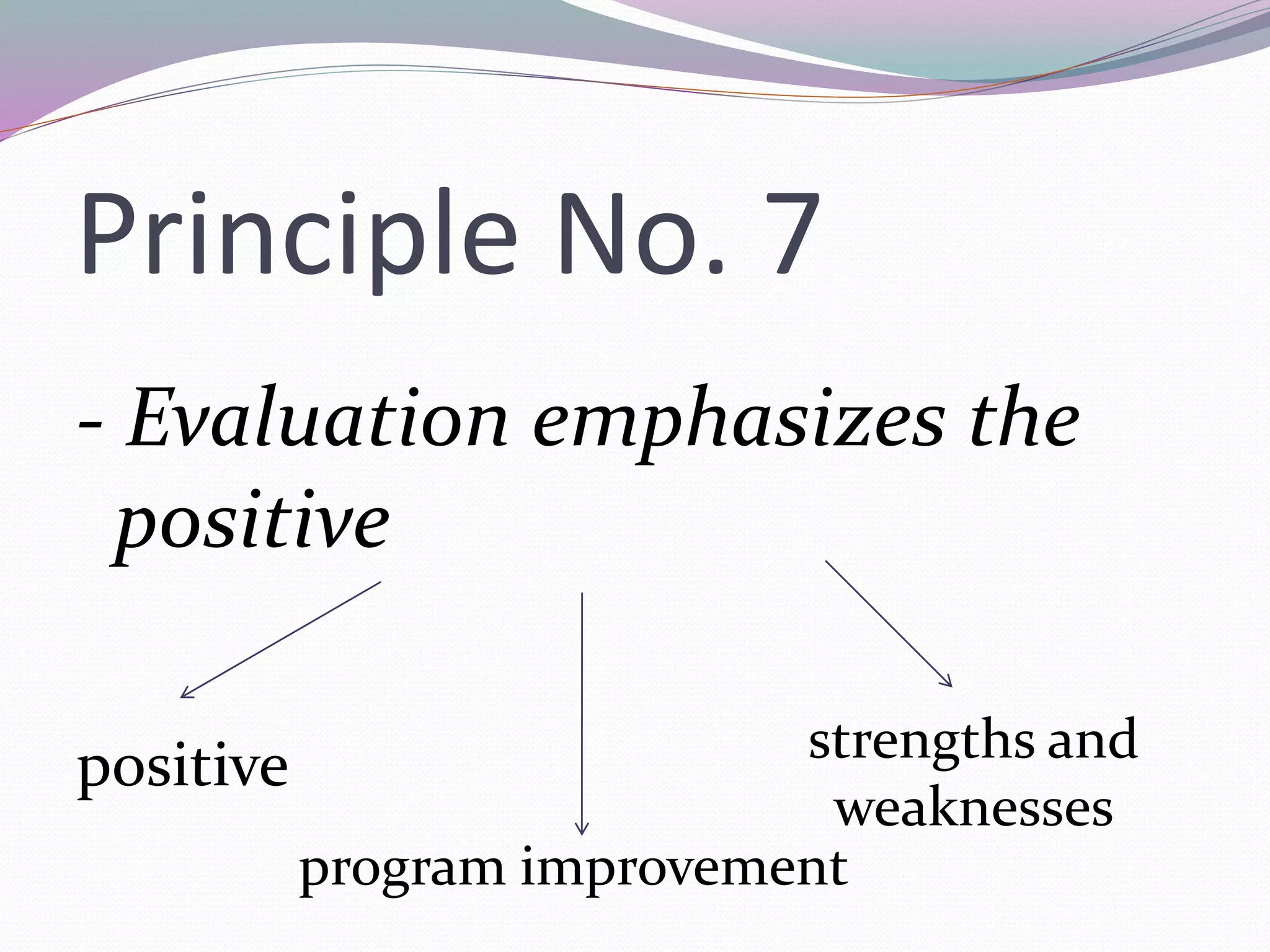 Entegro principles of evaluation | PPTX