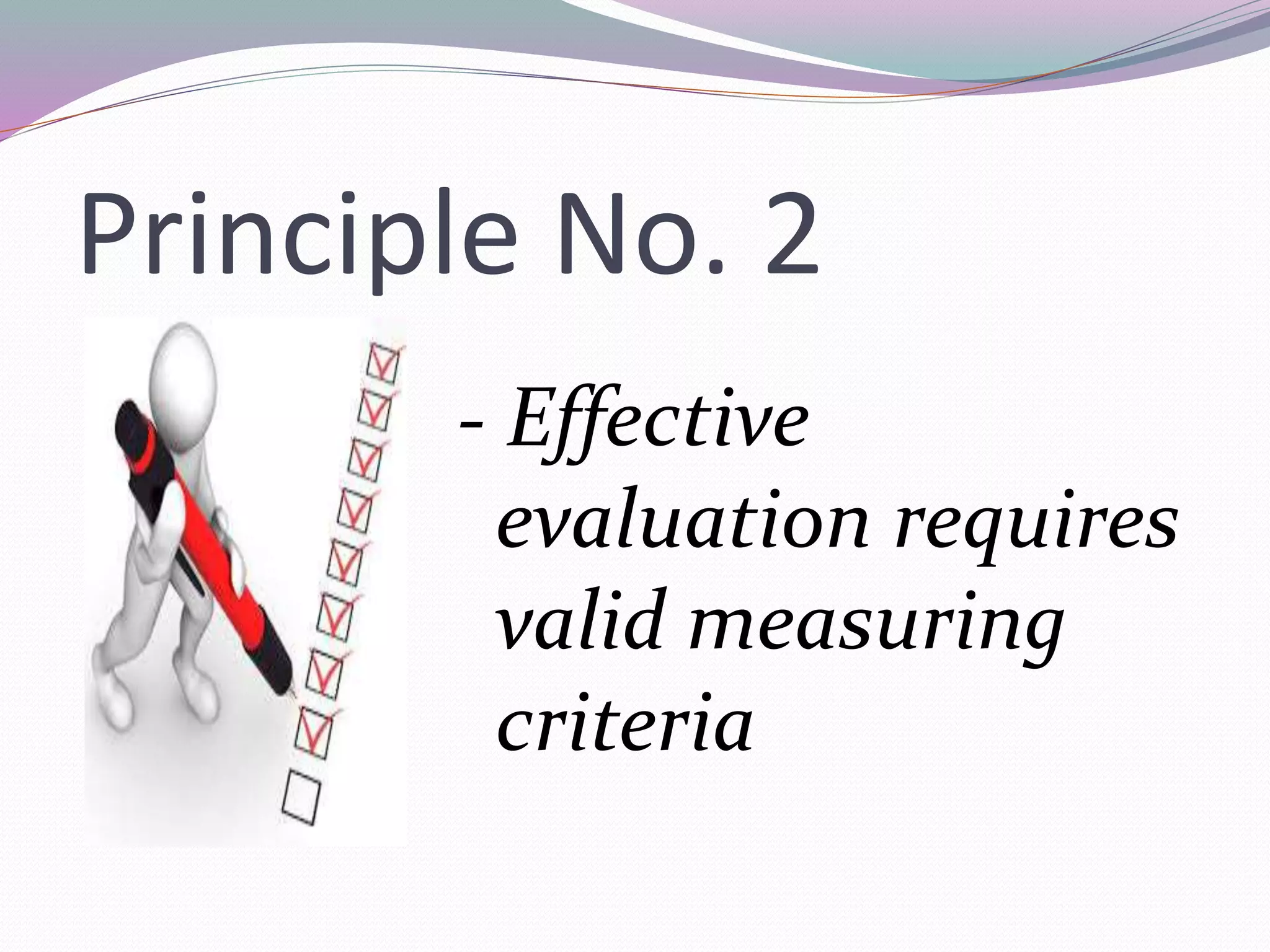 Entegro principles of evaluation | PPTX