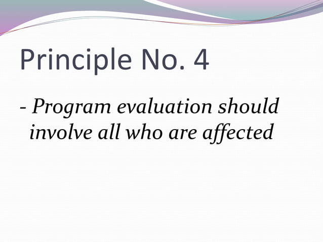 Entegro principles of evaluation | PPT