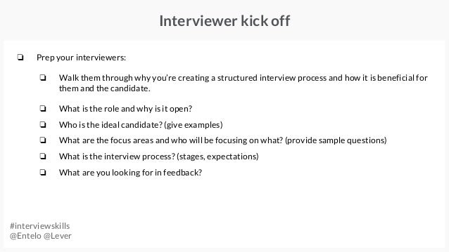 How to Structure Your Interview Process
