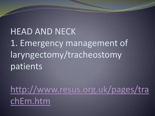 ENT emergencies | PPTX