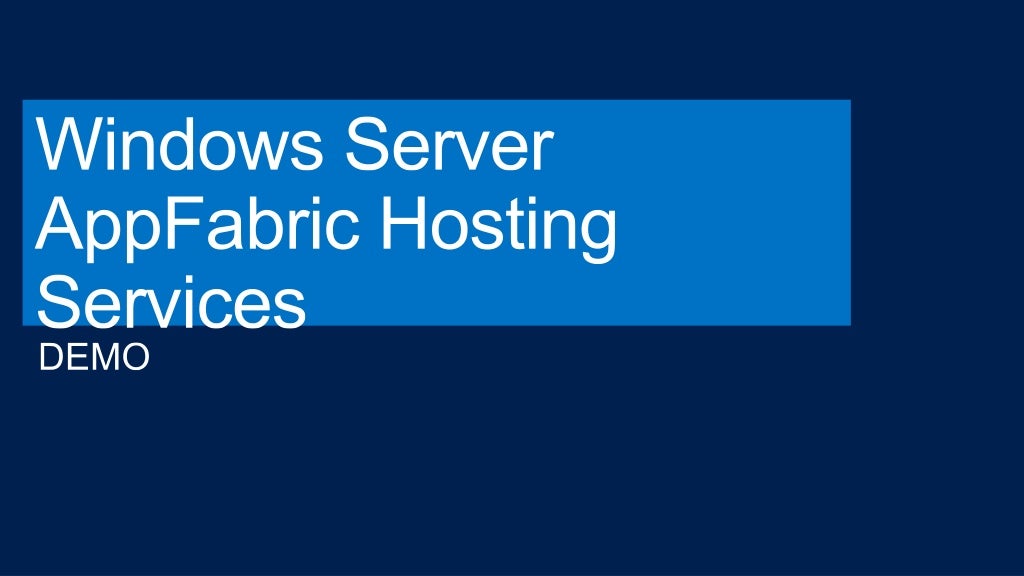 Entendendo Microsoft Application Server: Windows Server AppFabric, WF…