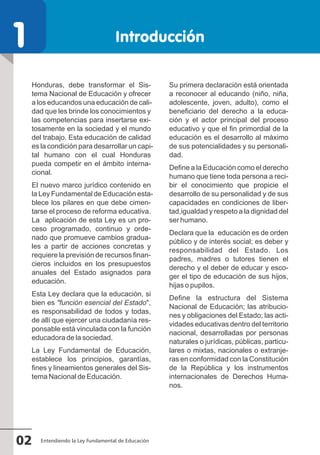 Entendiendo la ley fundamental de educación | PDF