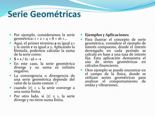 Entendiendo las Series Infinitas,Series Geométricas, Series Armónicas y ...