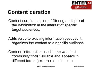 Content Curation and Narrative Tourism Marketing | PPT