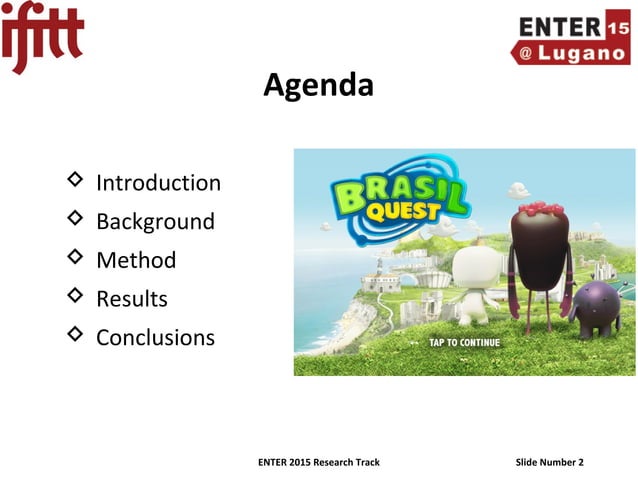 Gamification in Tourism: Analysis of Brazil Quest Game | PPT
