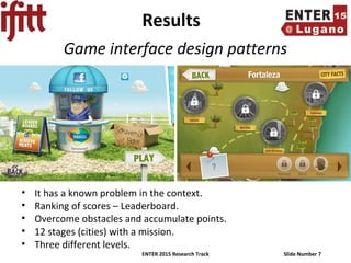 Gamification in Tourism: Analysis of Brazil Quest Game | PPT