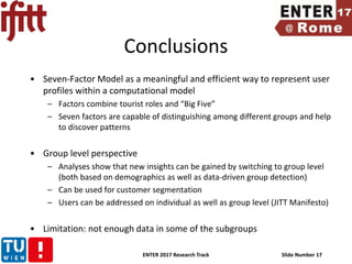 Travellers and Their Joint Characteristics Within the Seven-Factor ...