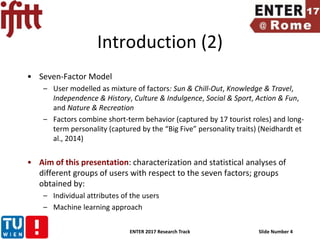 Travellers and Their Joint Characteristics Within the Seven-Factor ...