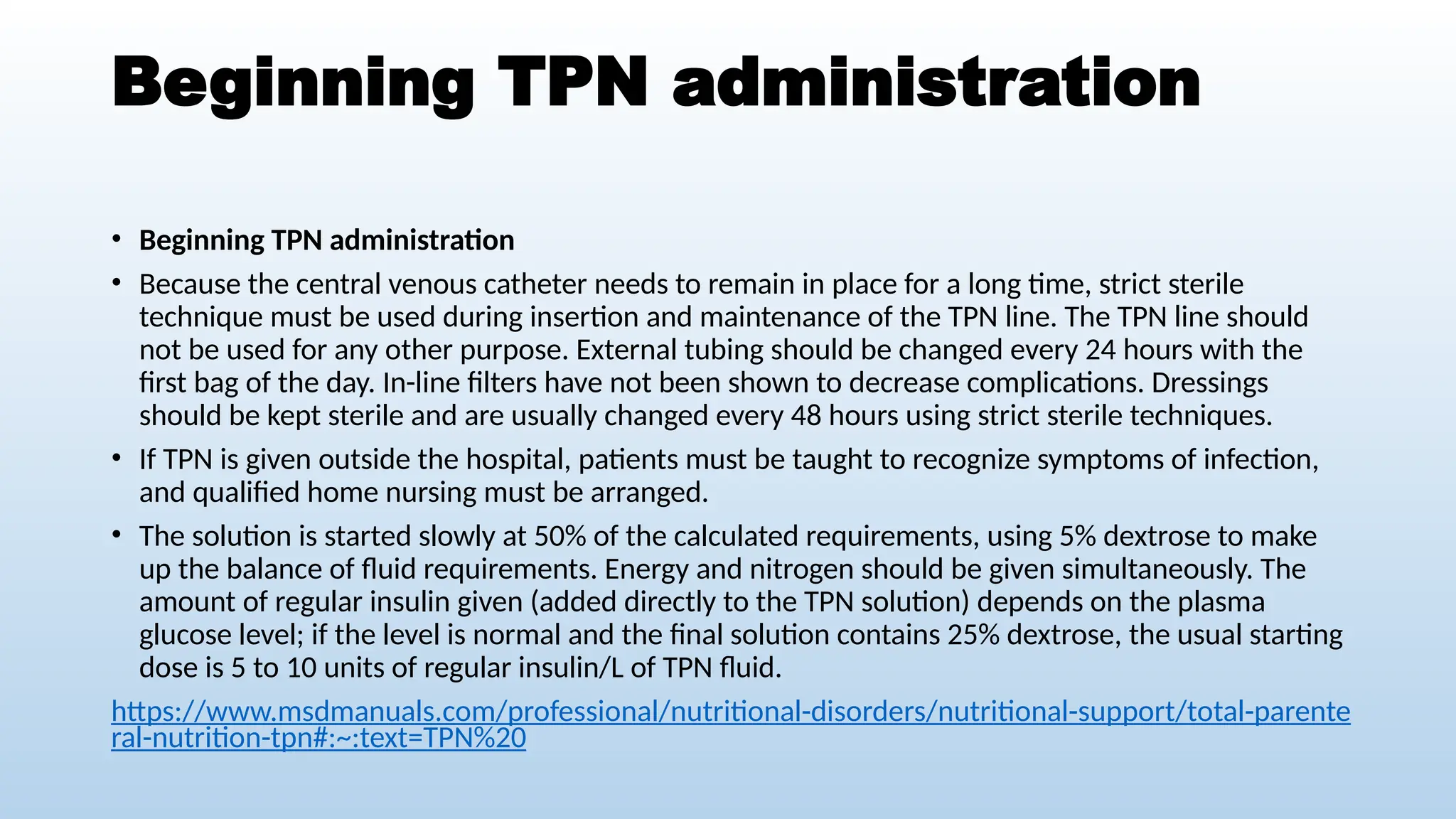 Enteral and Parenteral Nutrition, indications, complications | PPTX