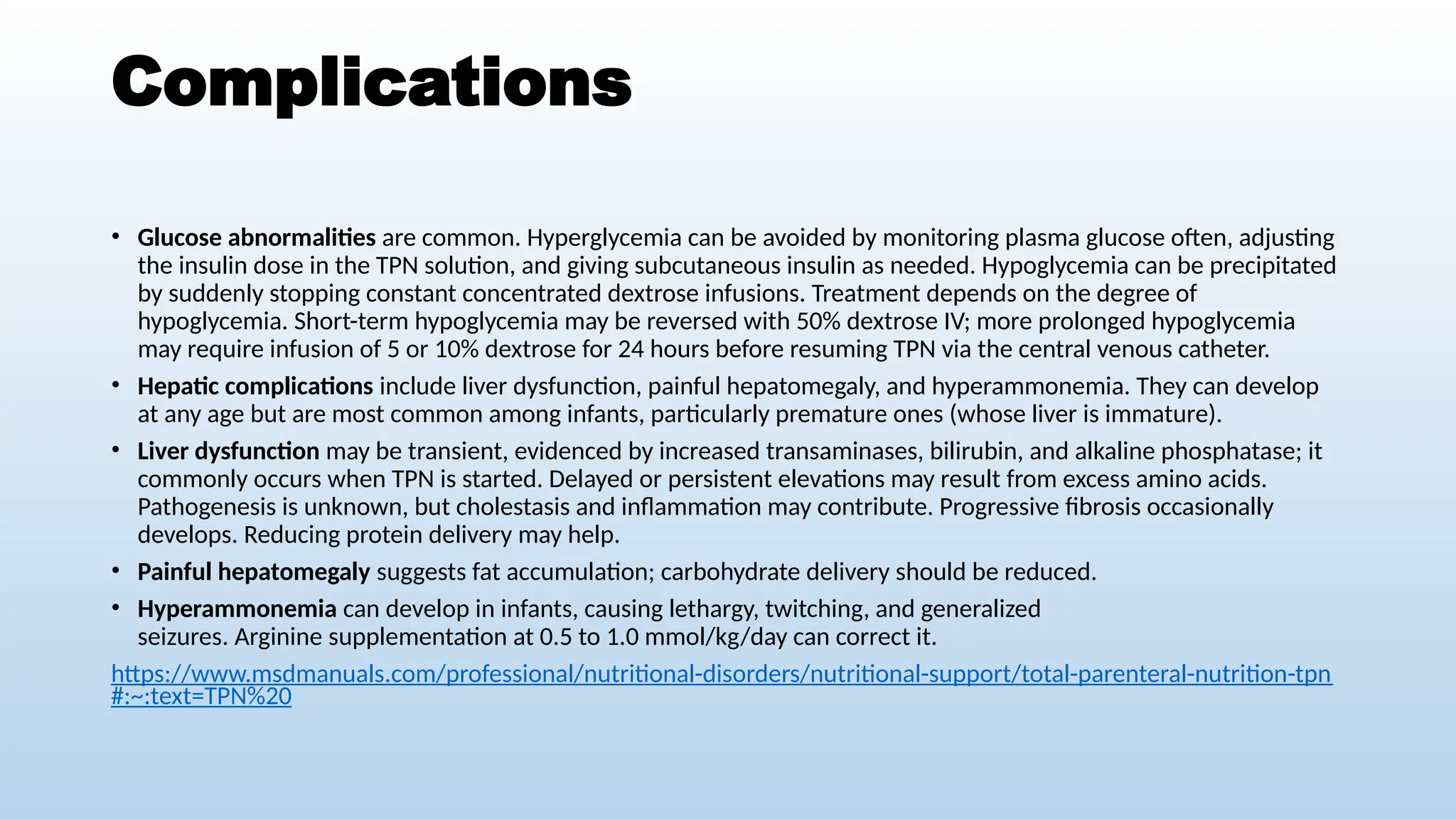 Enteral and Parenteral Nutrition, indications, complications | PPTX