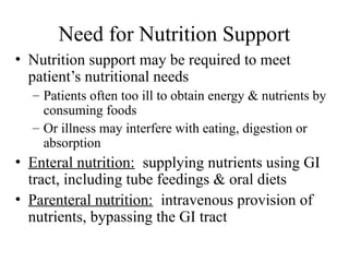 enteral and parentral nutrition.ppt made by | PPT