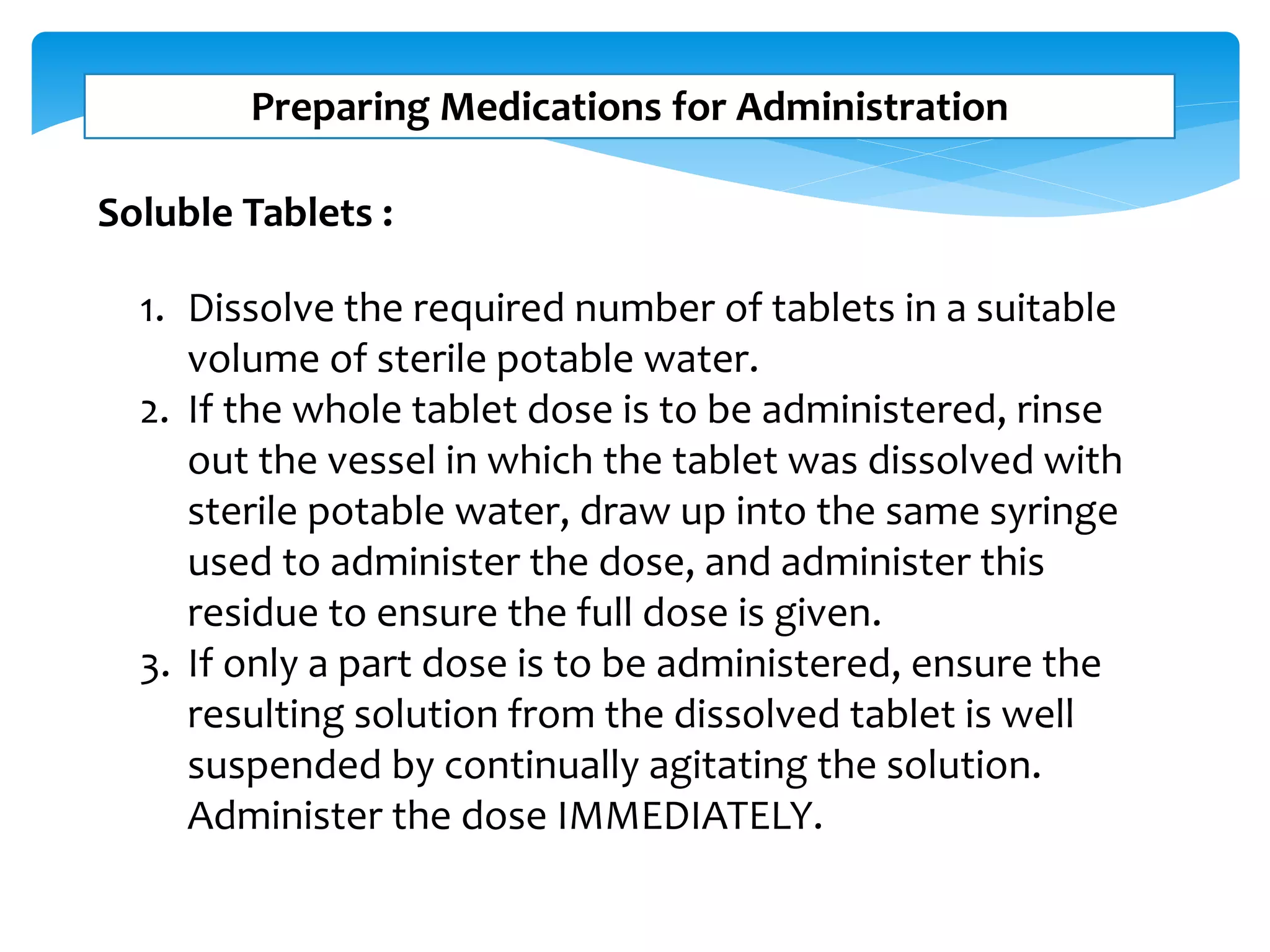 Enteral Feeding Tubes for Drug Administration | PDF