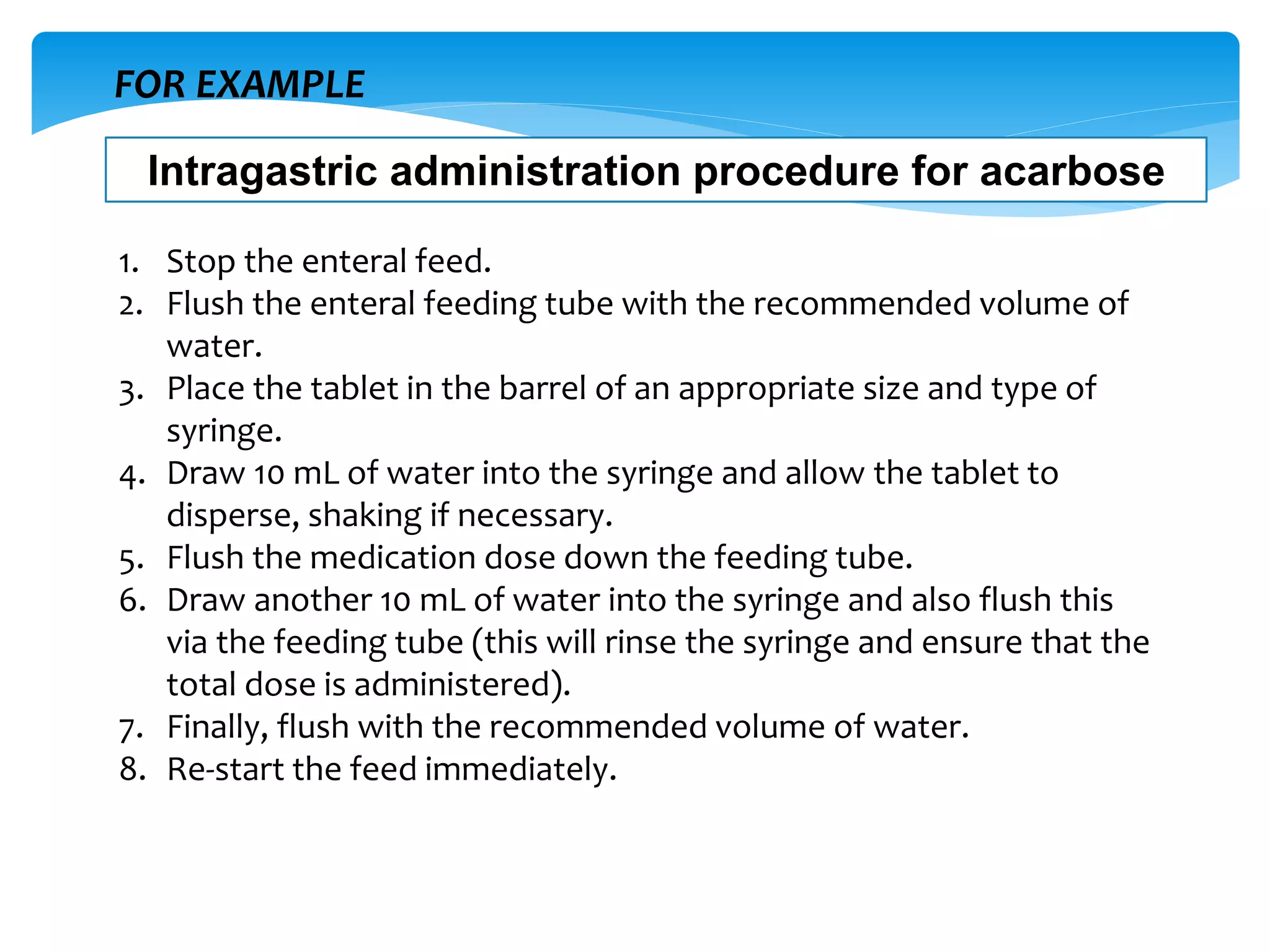 Enteral Feeding Tubes for Drug Administration | PDF