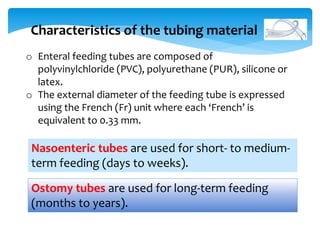 Enteral Feeding Tubes for Drug Administration | PDF