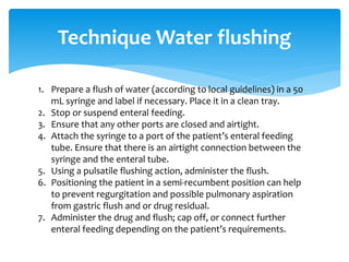 Enteral Feeding Tubes for Drug Administration | PDF