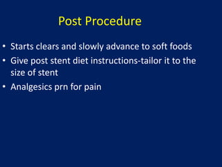 Enteral stenting | PPTX