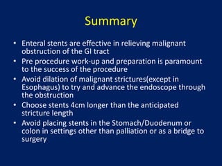 Enteral stenting | PPTX