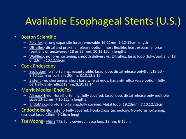 Enteral stenting | PPTX