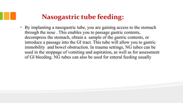 Enteral Tube Feeding | PPTX