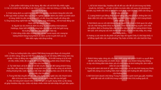 Kế hoạch Marketing tổng thể Haidilao Hotpot - Bài cuối môn Enter Digital - Học viện Kstudy ...