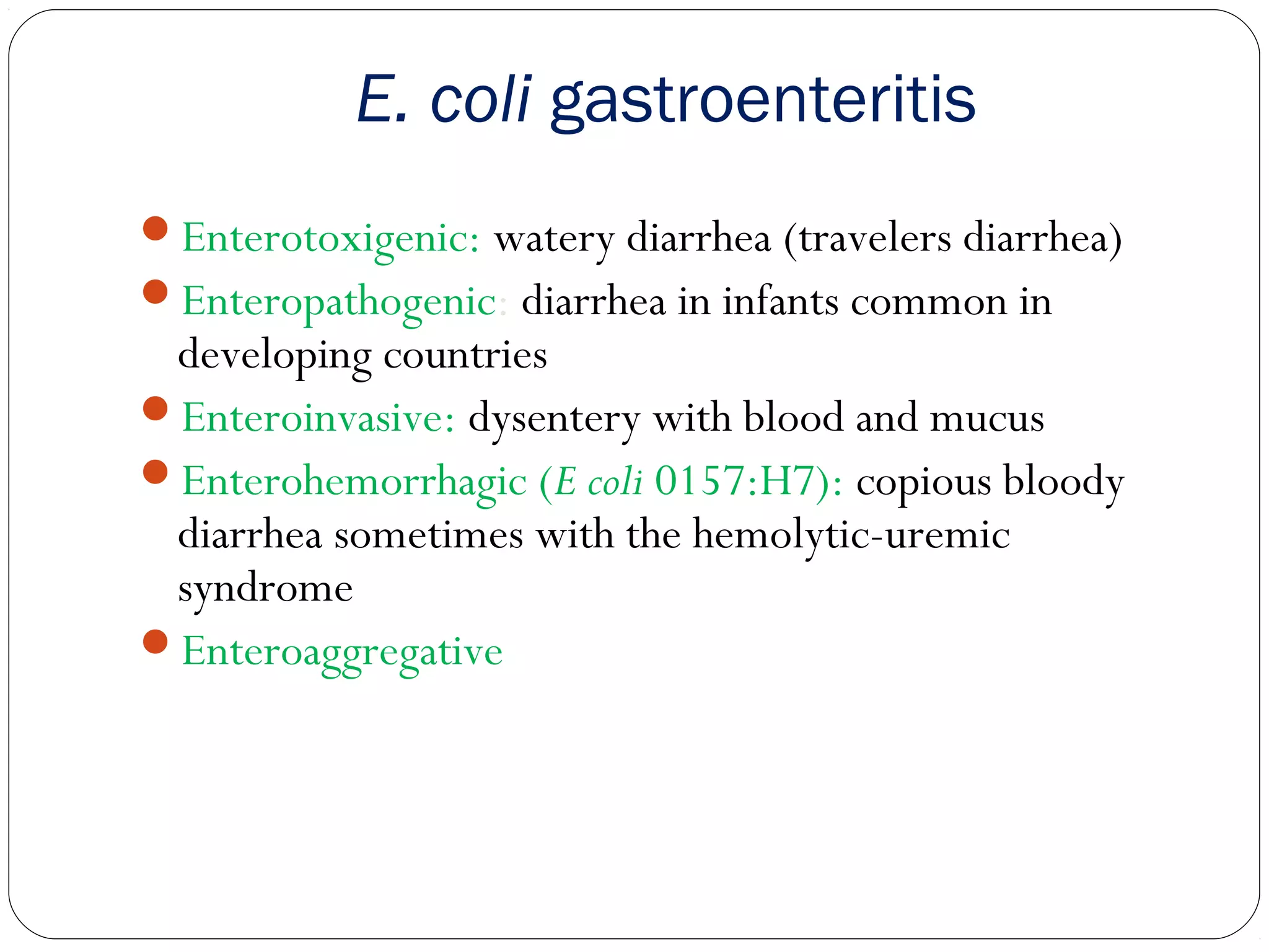 Enteric infections Mohammad Aboelmagd | PPT