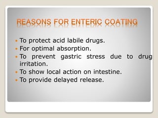 Enteric coating | PPTX