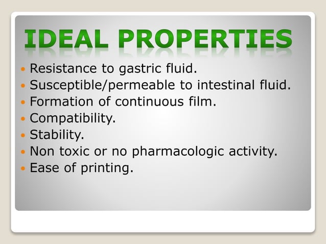 Enteric coating | PPTX | Digestive Disorders | Diseases and Conditions