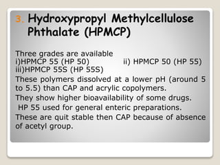 Enteric coating | PPTX