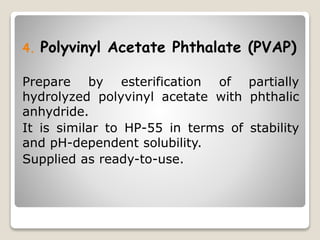 Enteric coating | PPTX