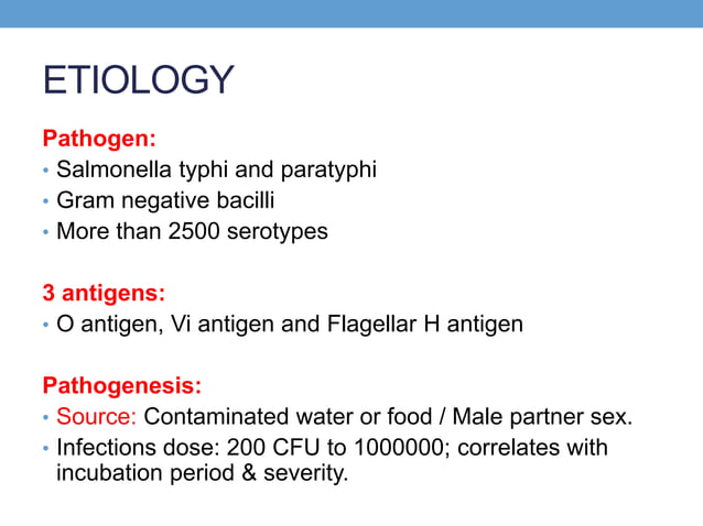 Enteric fever | PPT