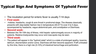 ENTERIC FEVER AND MALARIA.pptx pediatrics lecture | PPT