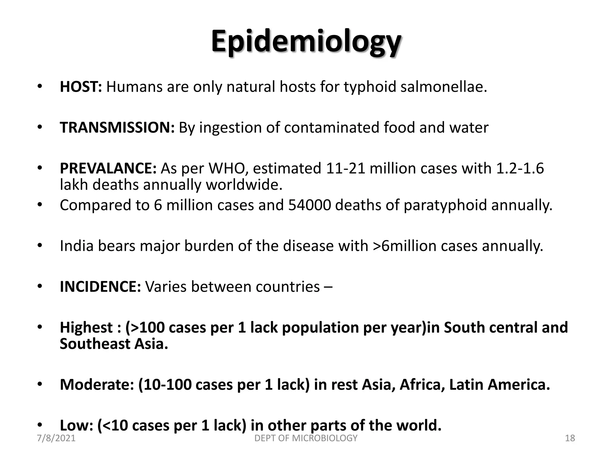 Enteric fever | PPTX