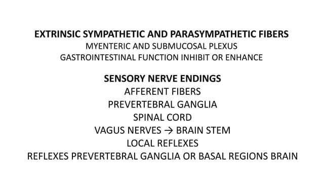 Enteric nervous system | PPTX | Digestive Disorders | Diseases and ...