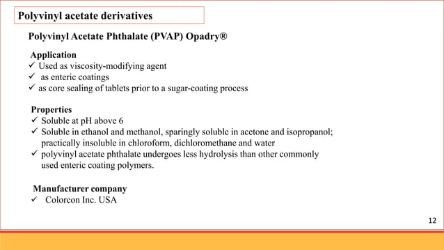 Enteric Coating Polymers - SlideShare | PPTX | Skin Care | Beauty