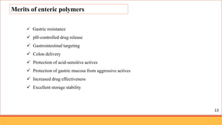 Enteric Coating Polymers - SlideShare | PPTX