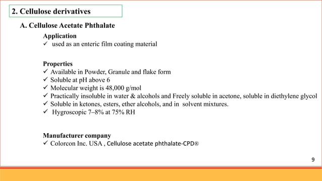 Enteric Coating Polymers - SlideShare | PPTX | Skin Care | Beauty