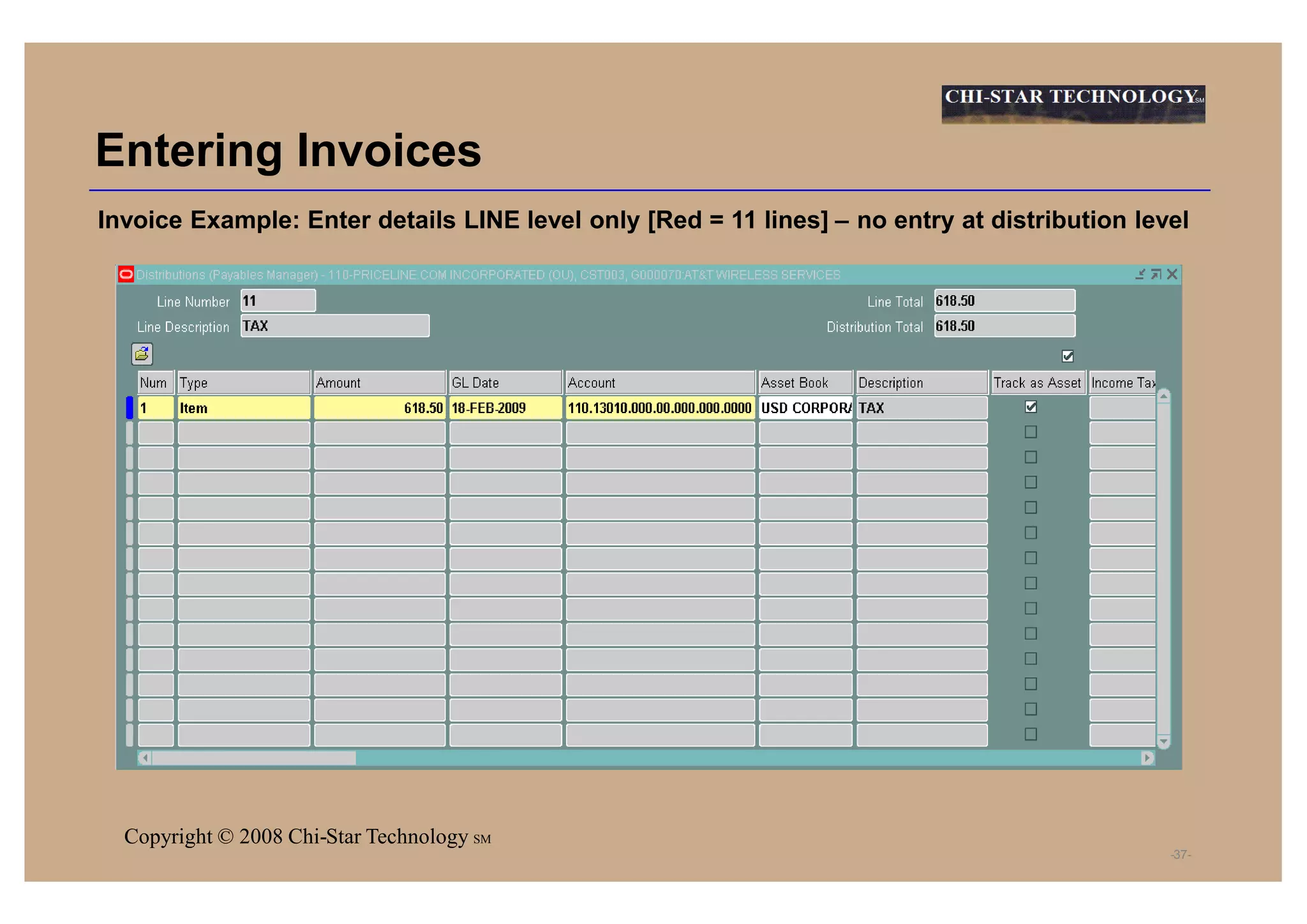 Entering Invoices in Oracle Payables | PPT