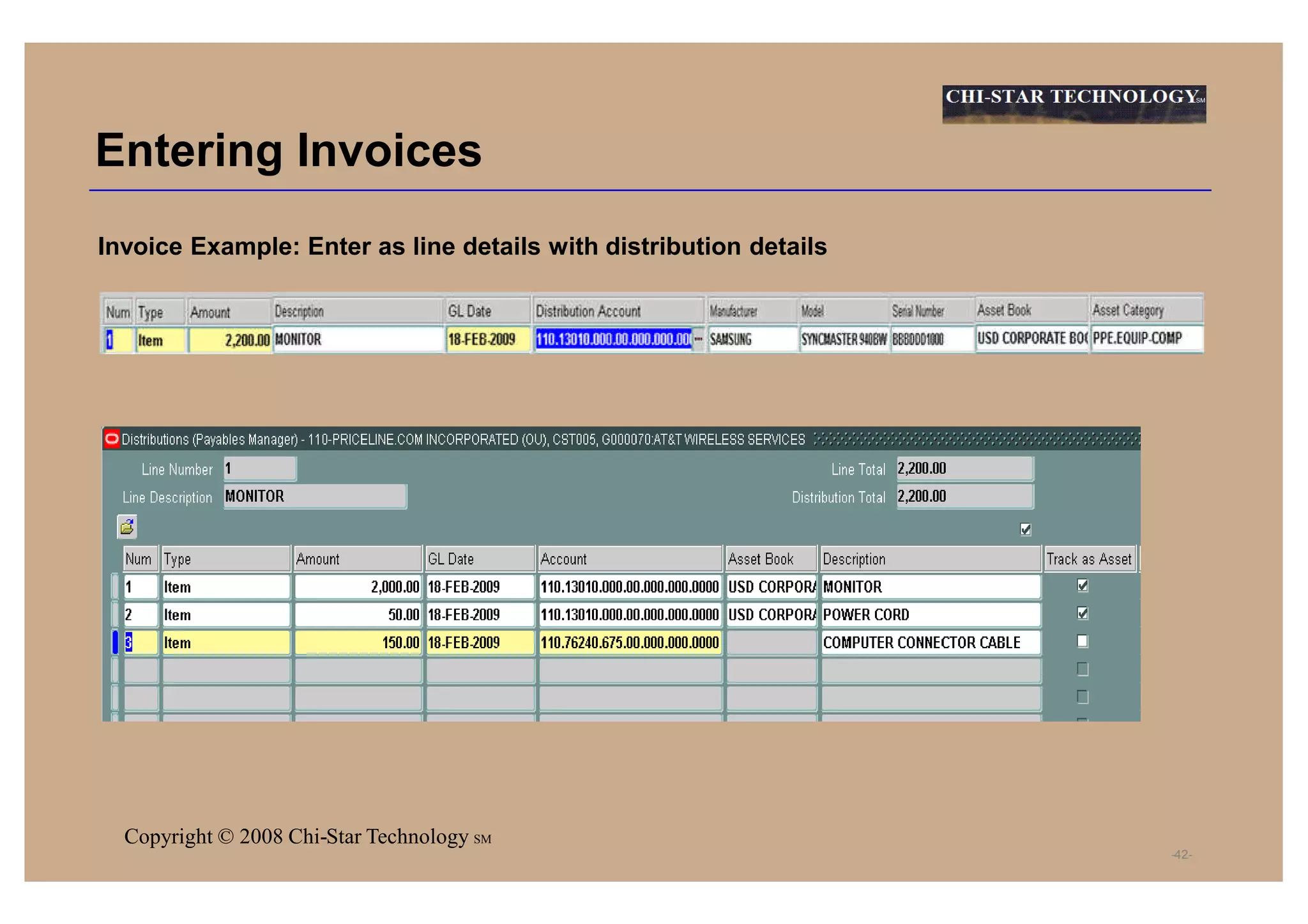 Entering Invoices in Oracle Payables | PPT