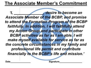 BCBP Entering the Formation Program Talk | PPT