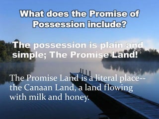 Sermon Outline on God's Promises, Entering the Promise Land | PPTX