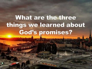 Sermon Outline on God's Promises, Entering the Promise Land | PPTX