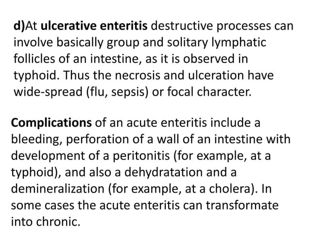 Enteritis | PPTX | Digestive Disorders | Diseases and Conditions