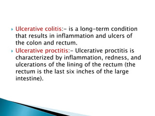 NONINFECTIVE ENTERITIS AND COLITIS | PPTX