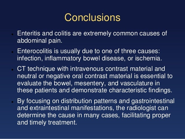 Enteritis and colitis